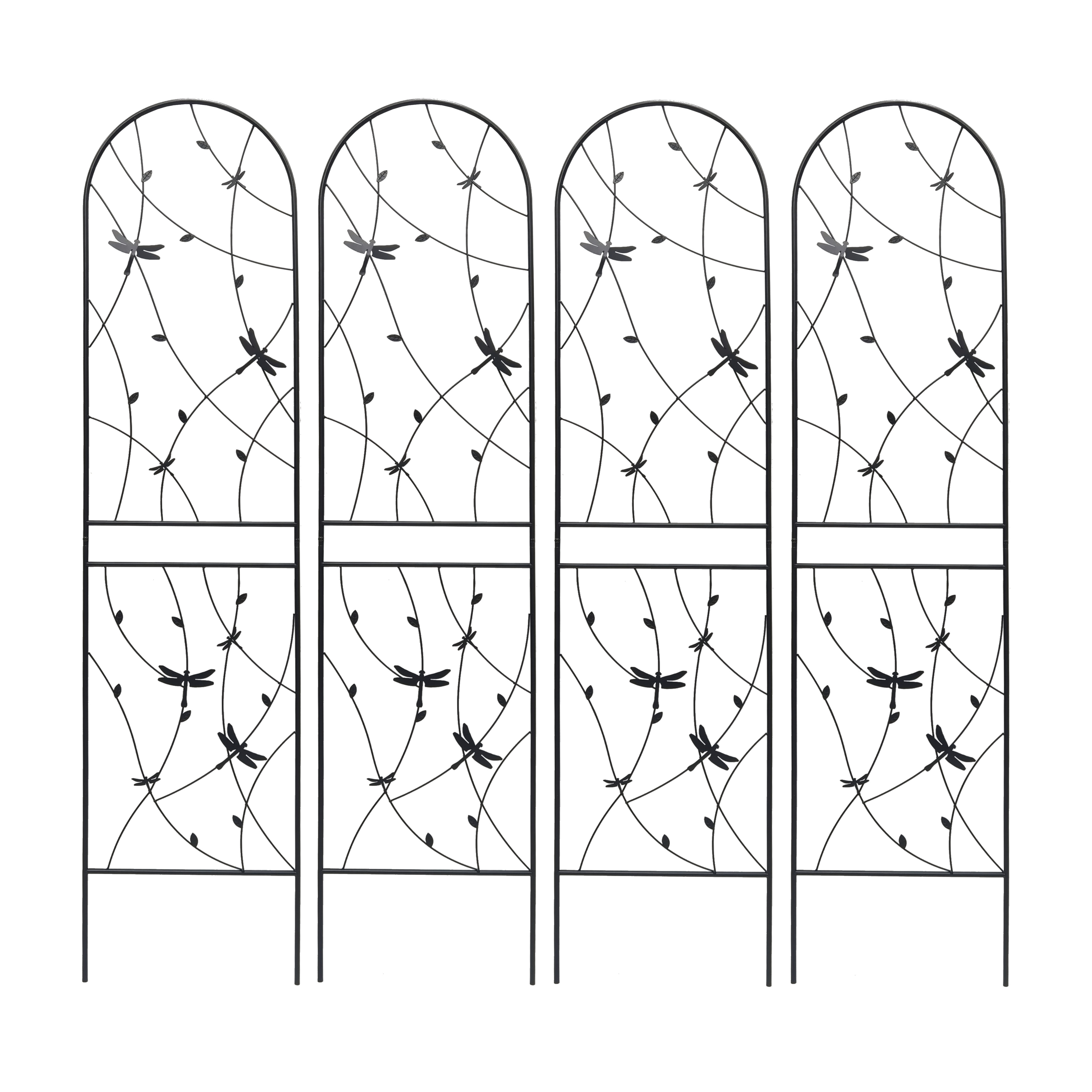 August Grove Outdoor Metal Trellises, Freestanding Tall Trellis for ...