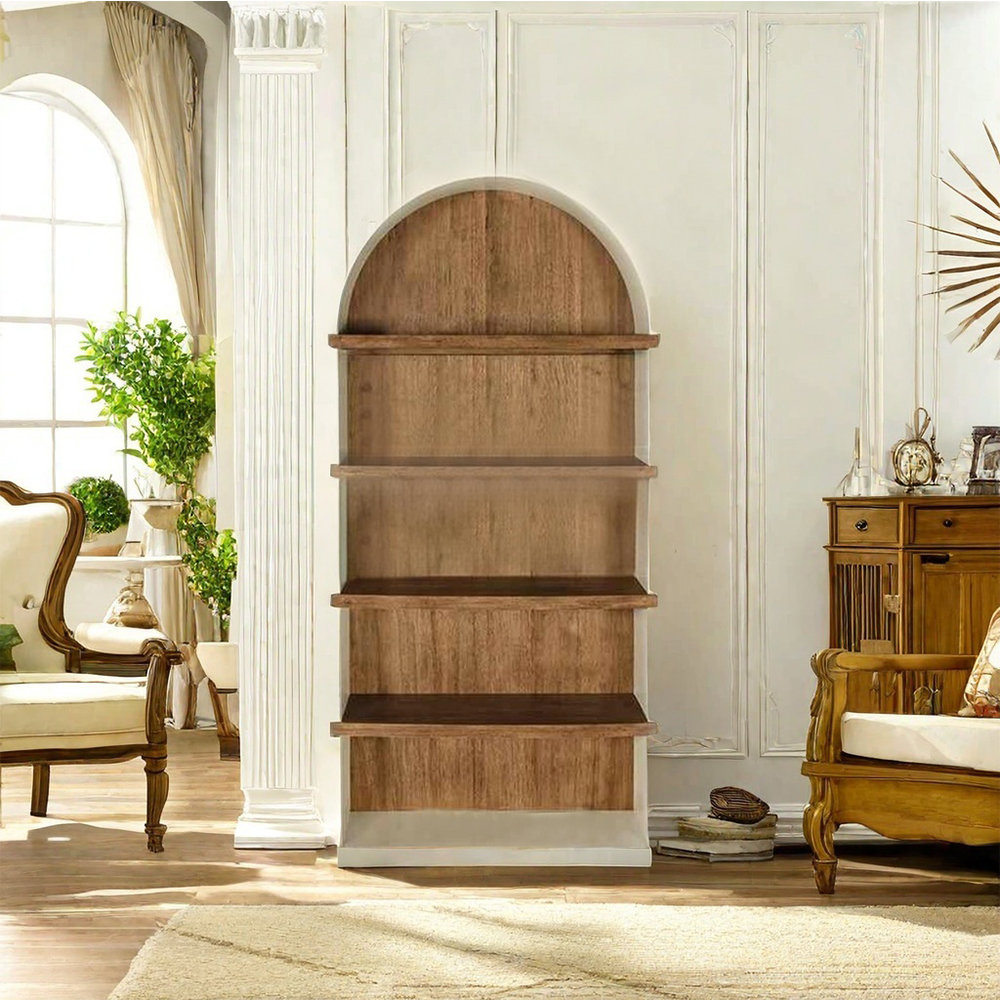Parttlion Simple storage Arched bookcase - Wayfair Canada