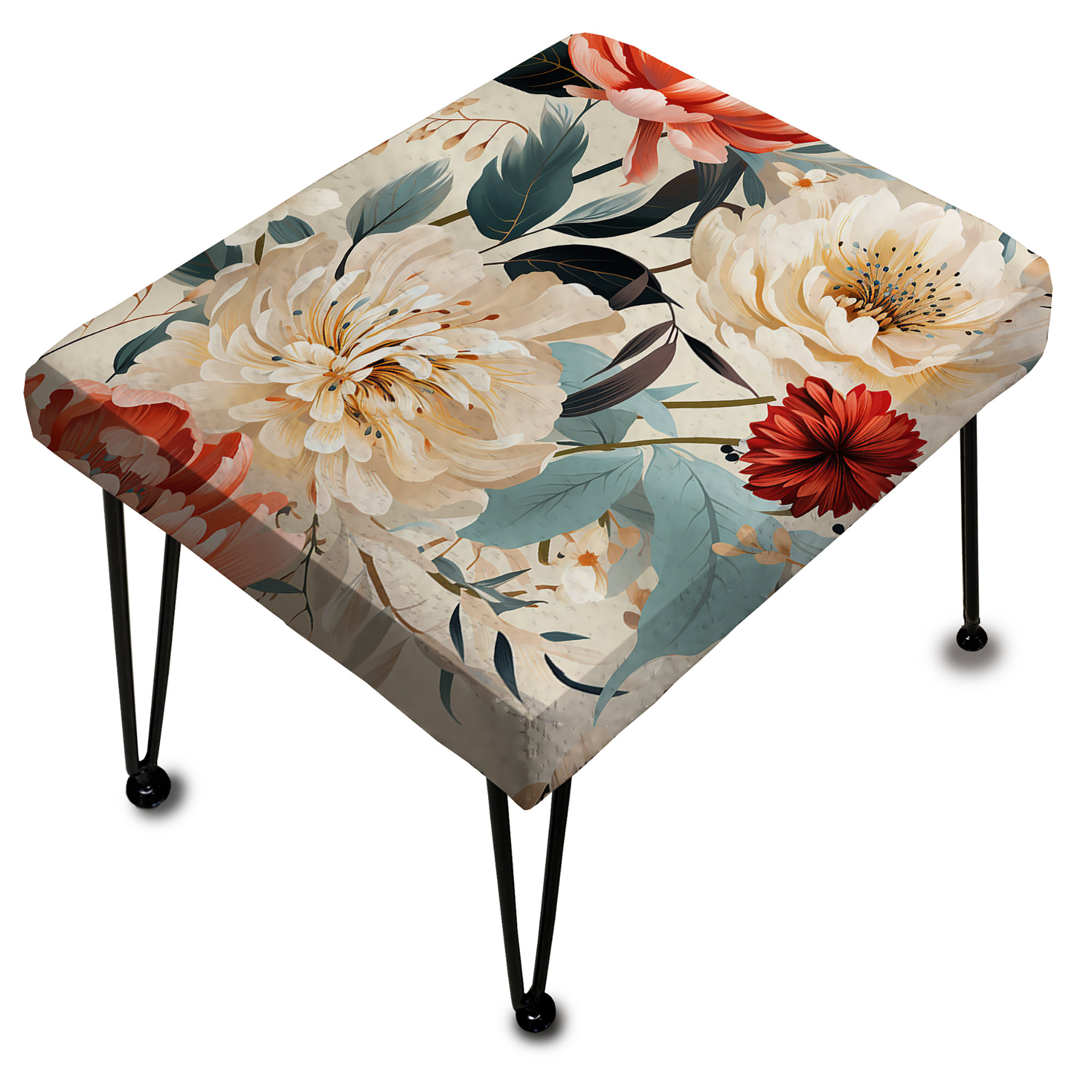 Design Art Modern Botanical Soft Color Scenery I - Floral Rectangle ...