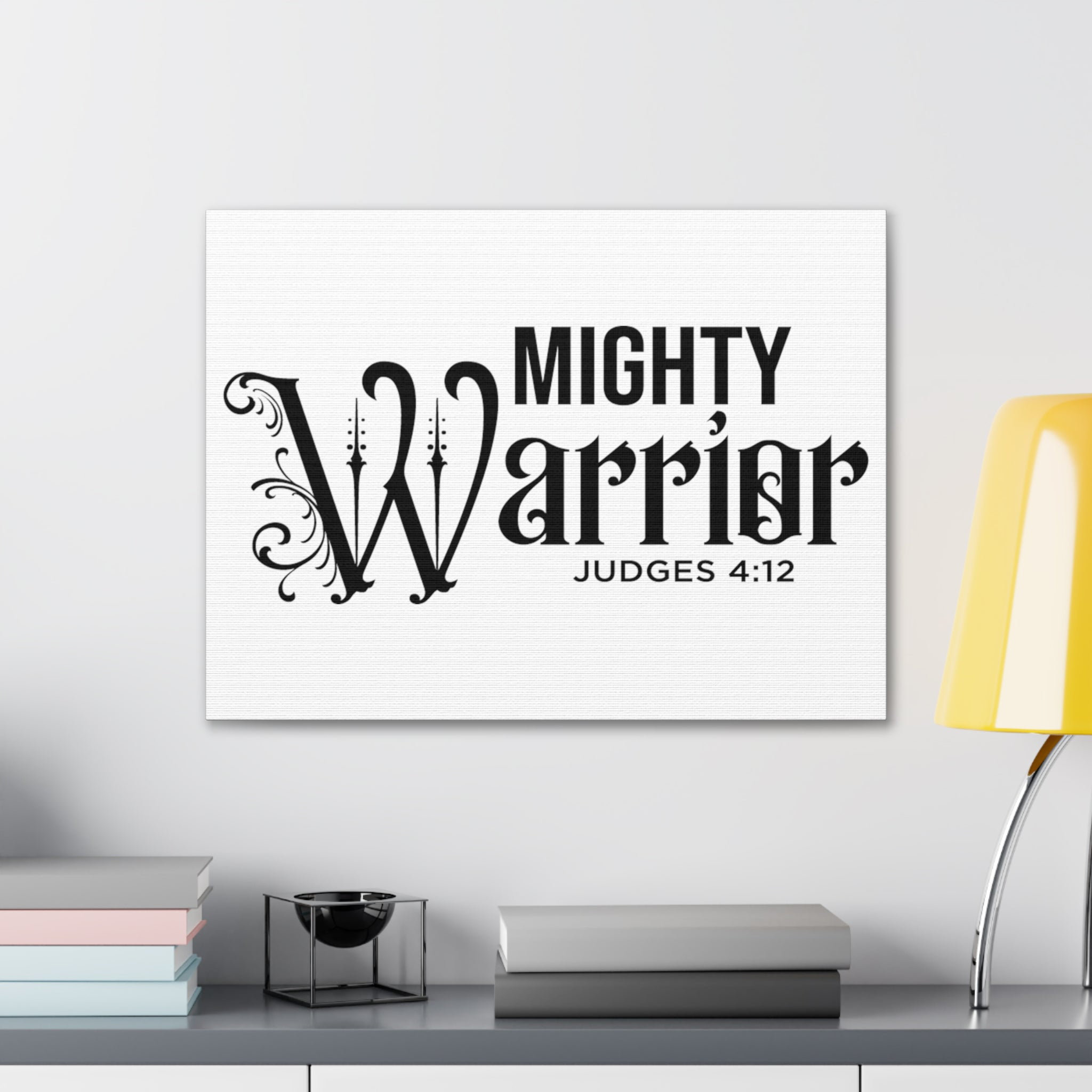 Trinx Judges 4:12 Mighty Warrior Bible Verse Canvas Christian Wall Art ...