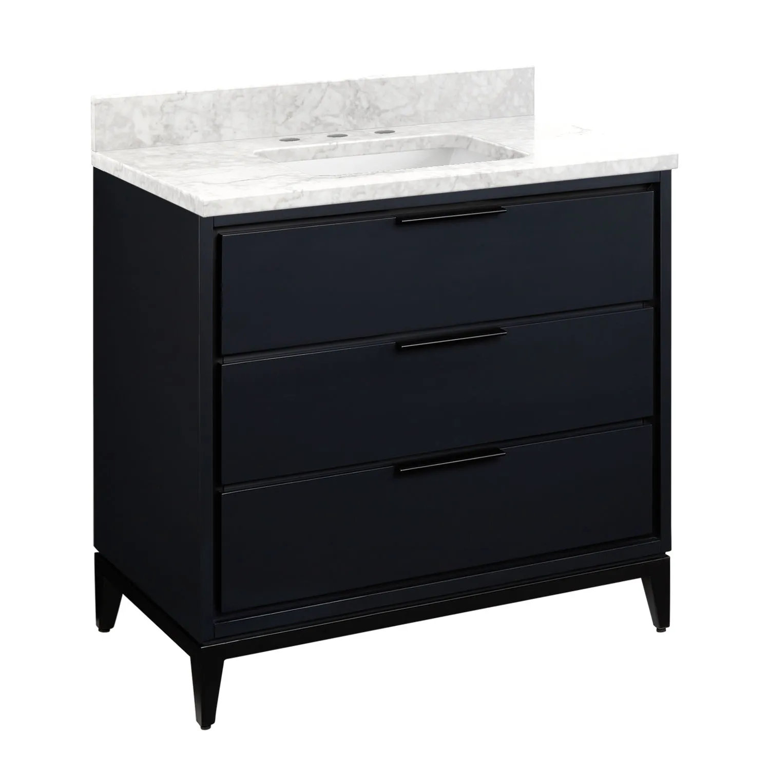 Signature Hardware 36" Hytes Single Bathroom Vanity Set with ...
