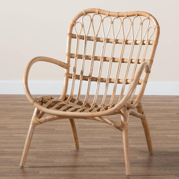 Bay Isle Home Rollison 28.7'' Wide Rattan Armchair | Wayfair