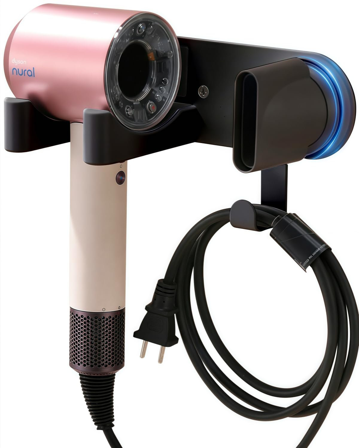 Rebrilliant Wall Mount Hair Dryer Bracket, Aluminum, For Magnetic High ...