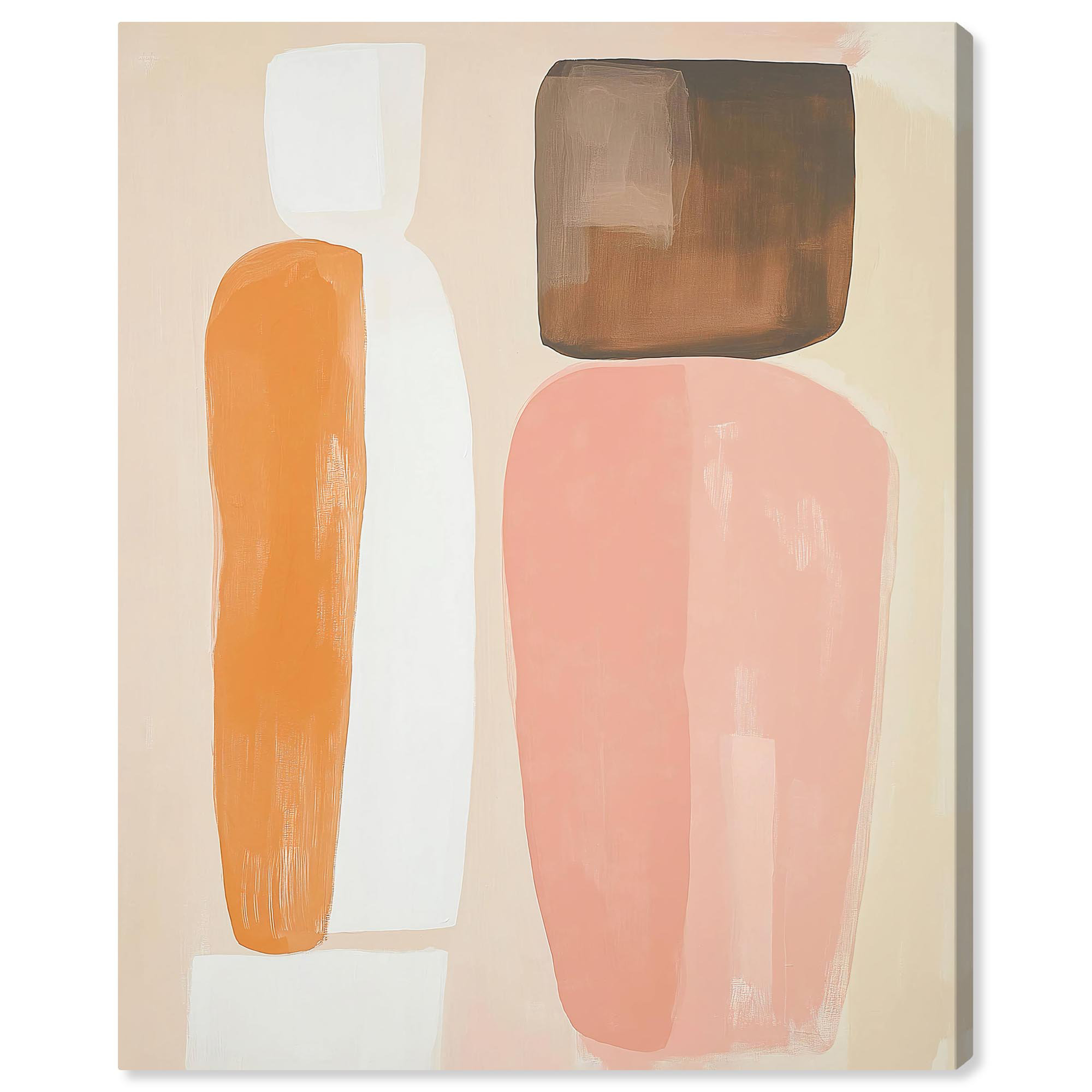 Art Remedy Tones of Restfulness I Canvas Modern Boho Abstract by Art ...