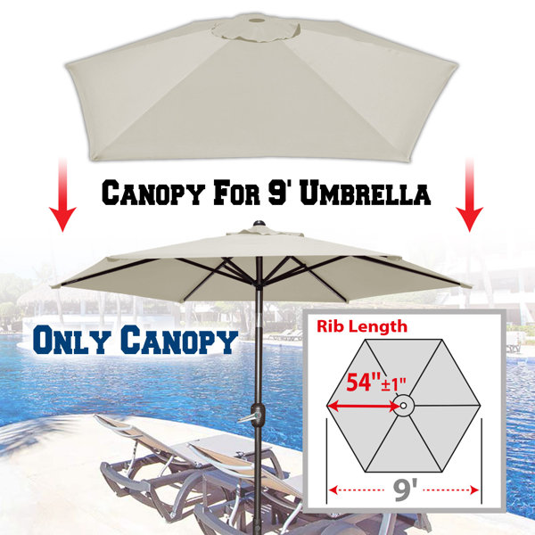 Arlmont & Co. Atalaya Patio Umbrella Replacement Cover & Reviews | Wayfair
