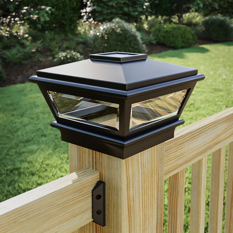 Deckorators 6 in. x 6 in. Copper Solar Light VersaCap | Wayfair
