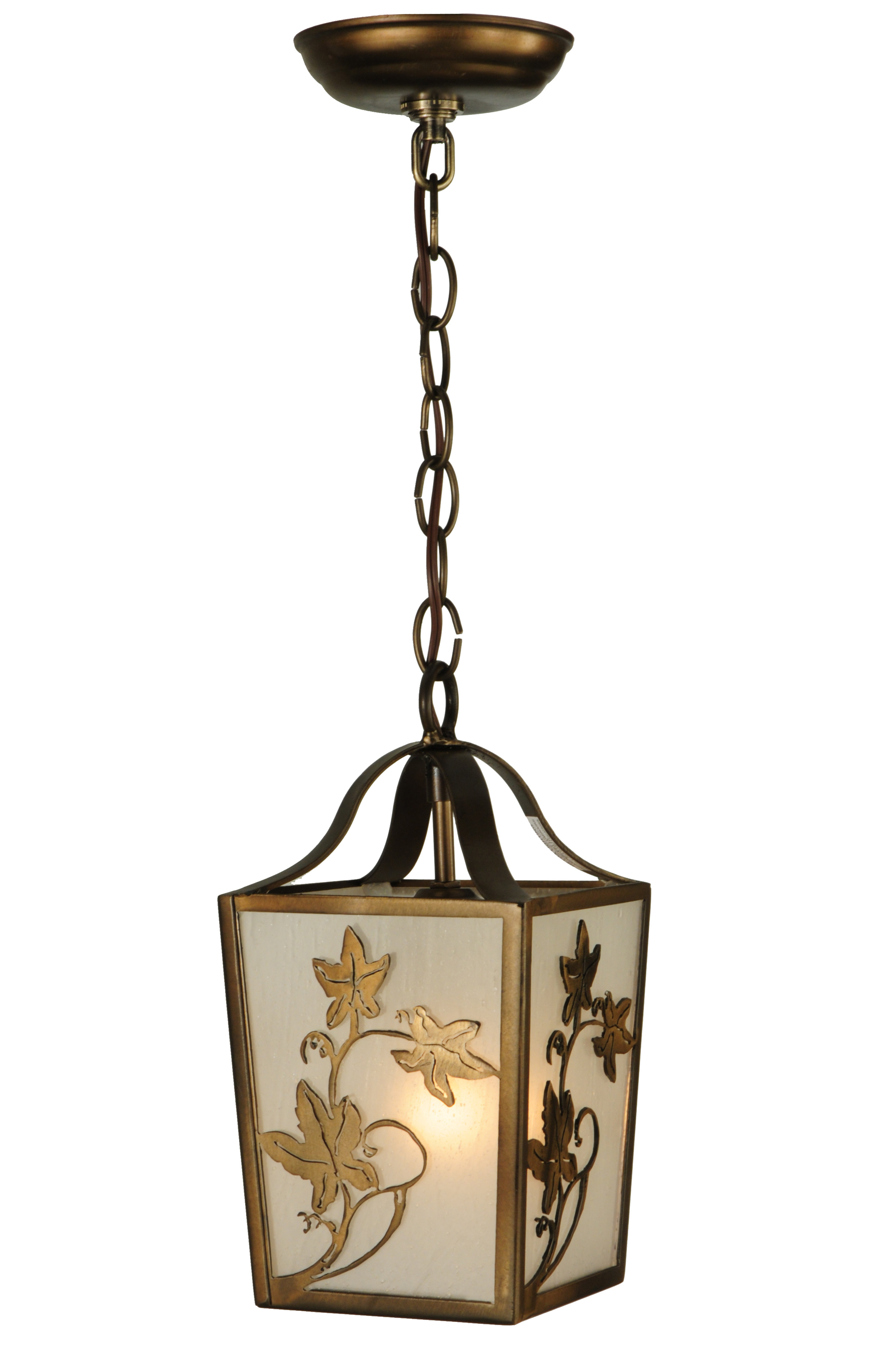 Meyda Lighting Maple Vine 1 - Light Lantern Rectangle Pendant | Wayfair
