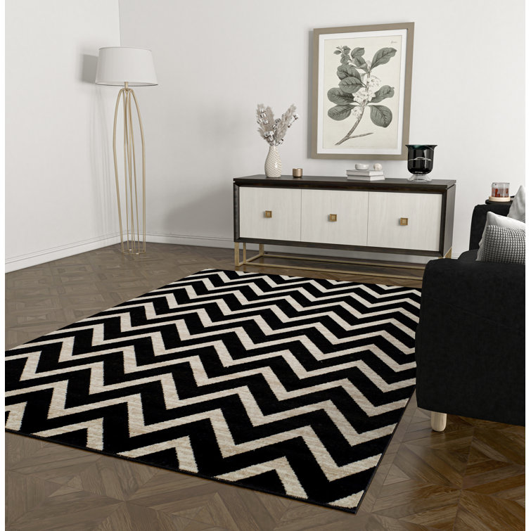 Lark Manor Wool Chevron Rug & Reviews | Wayfair