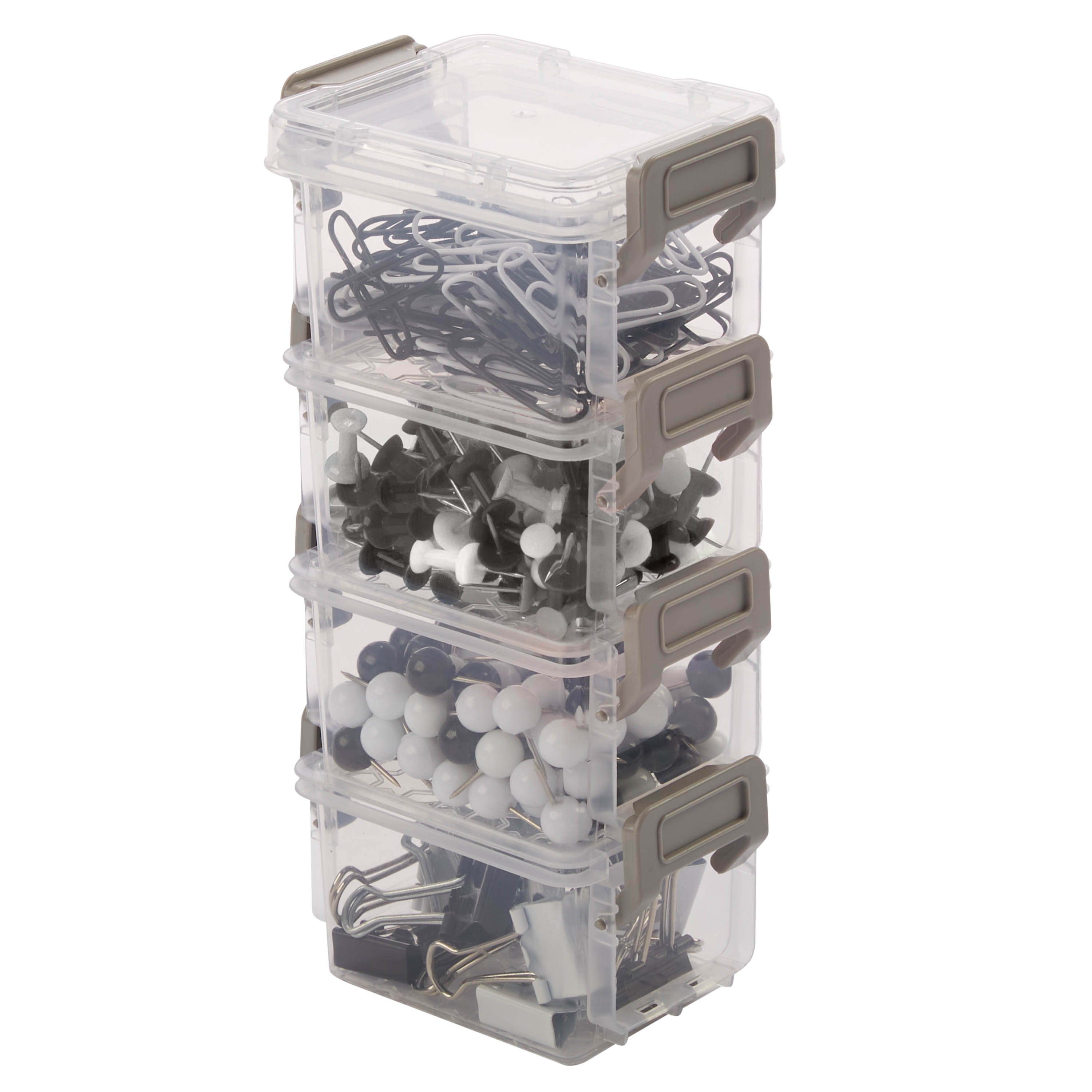 Wrought Studio™ 4 Pack 5oz Stackable Storage Boxes | Wayfair