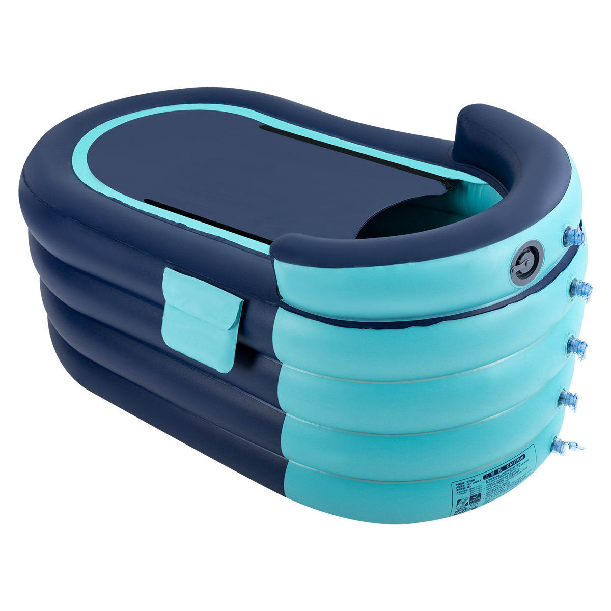 JOYDING 55.11" Portable Inflatable Tub Bathtub W/ Wireless Electric Air ...