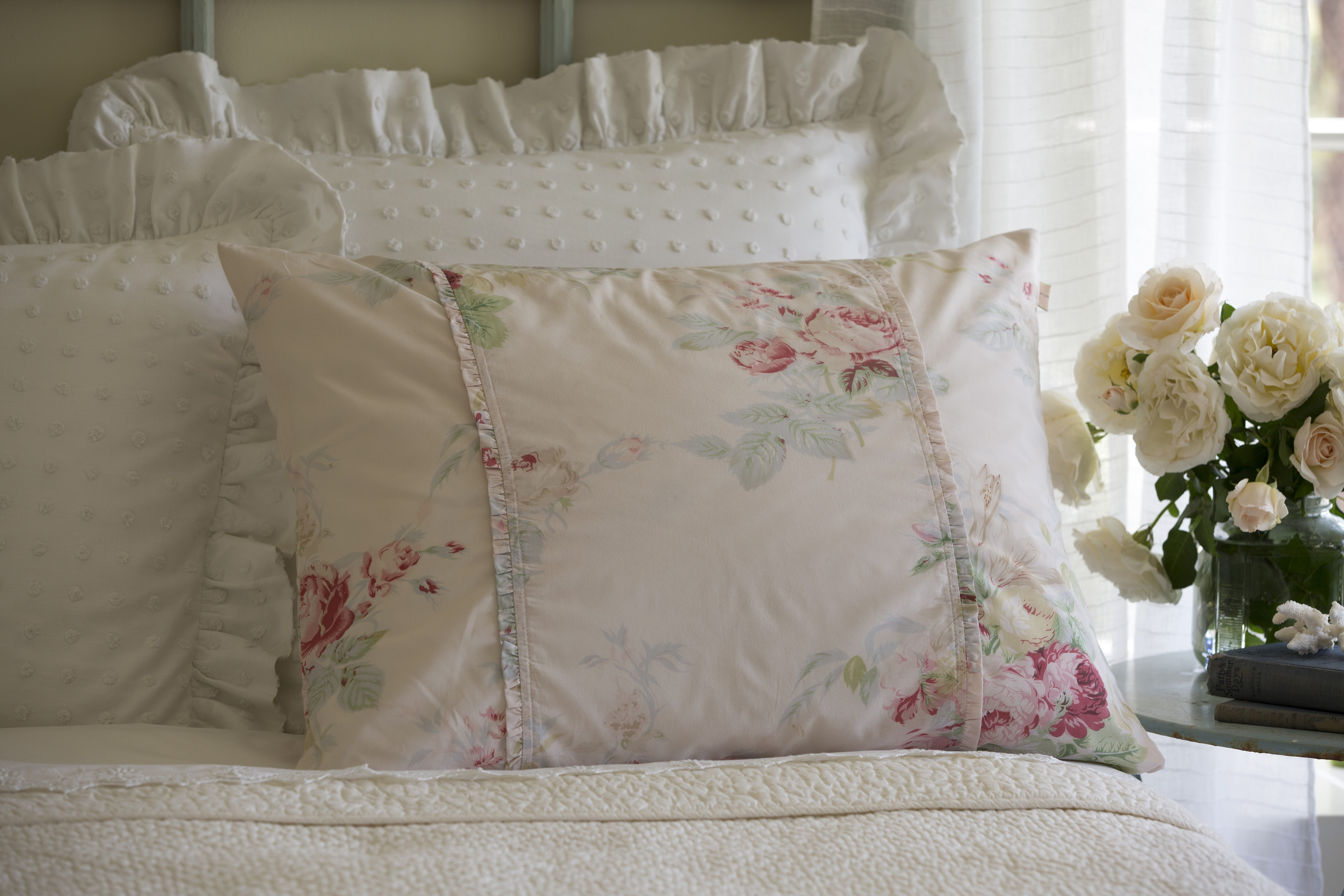 Taylor Linens Shore Rose Pale Pink Sham & Reviews | Wayfair
