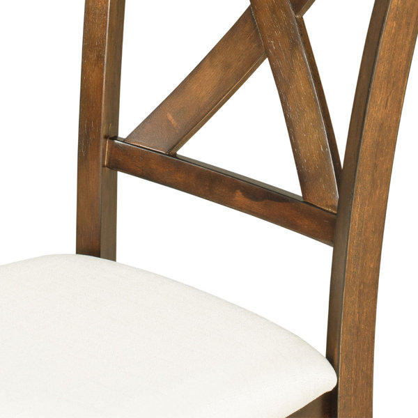 Rosalind Wheeler Bremble Vintage style 6 - Piece Dining Set with x-back ...