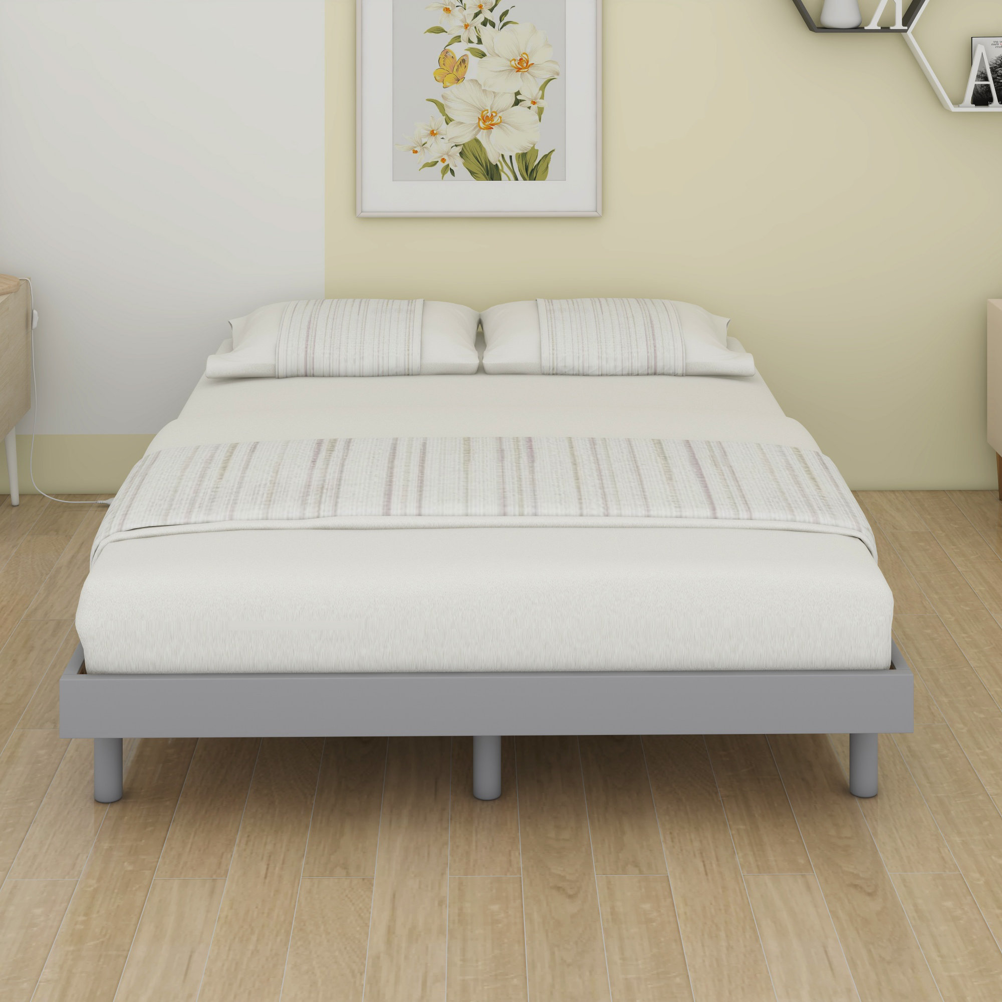 Ivy Bronx Modern Design Floating Platform Bed Frame | Wayfair