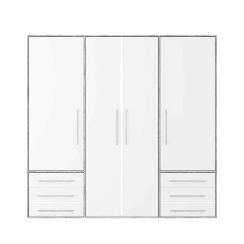 17 Stories Michayla 4 Door Wardrobe & Reviews | Wayfair.co.uk