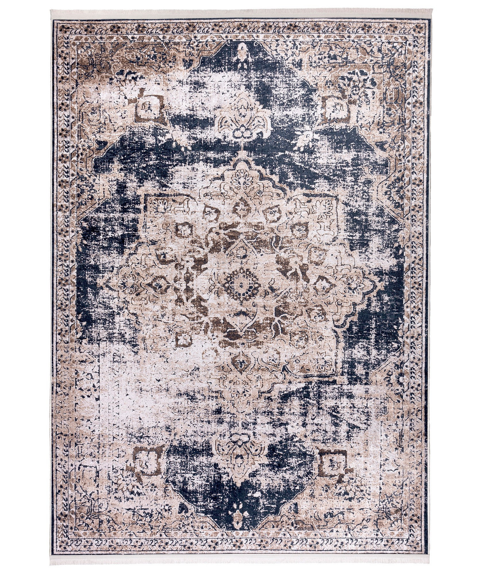 East Urban Home Ottis Oriental Machine Woven Velvet Area Rug in Brown ...