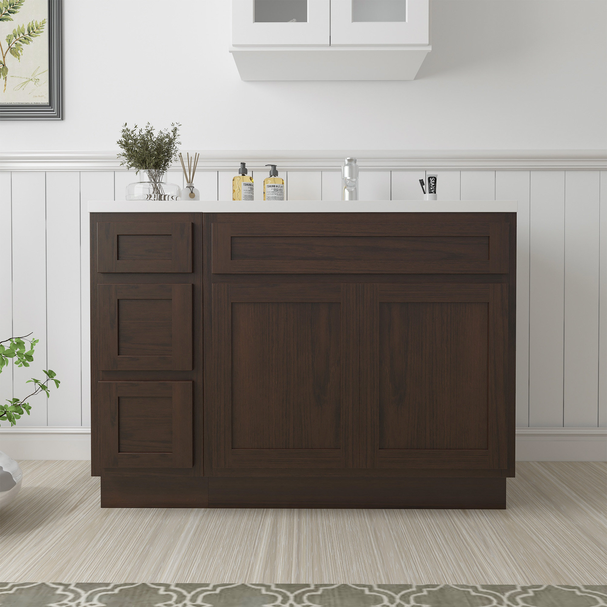 Home Beyond 45'' Single Bathroom Vanity Base Only & Reviews | Wayfair
