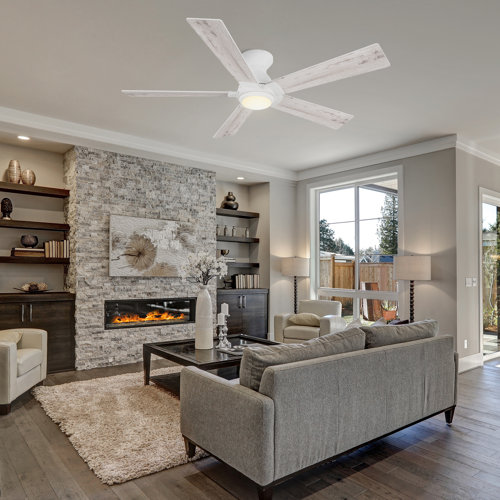 Flush Mount Medium Room Ceiling Fans You'll Love | Wayfair