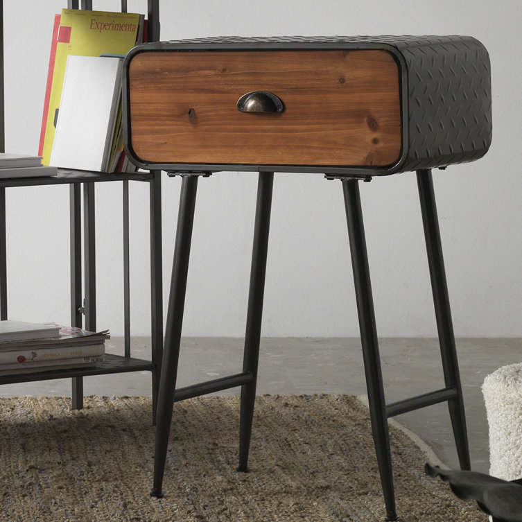 Borough Wharf Metal Side Table with Storage & Reviews | Wayfair.co.uk