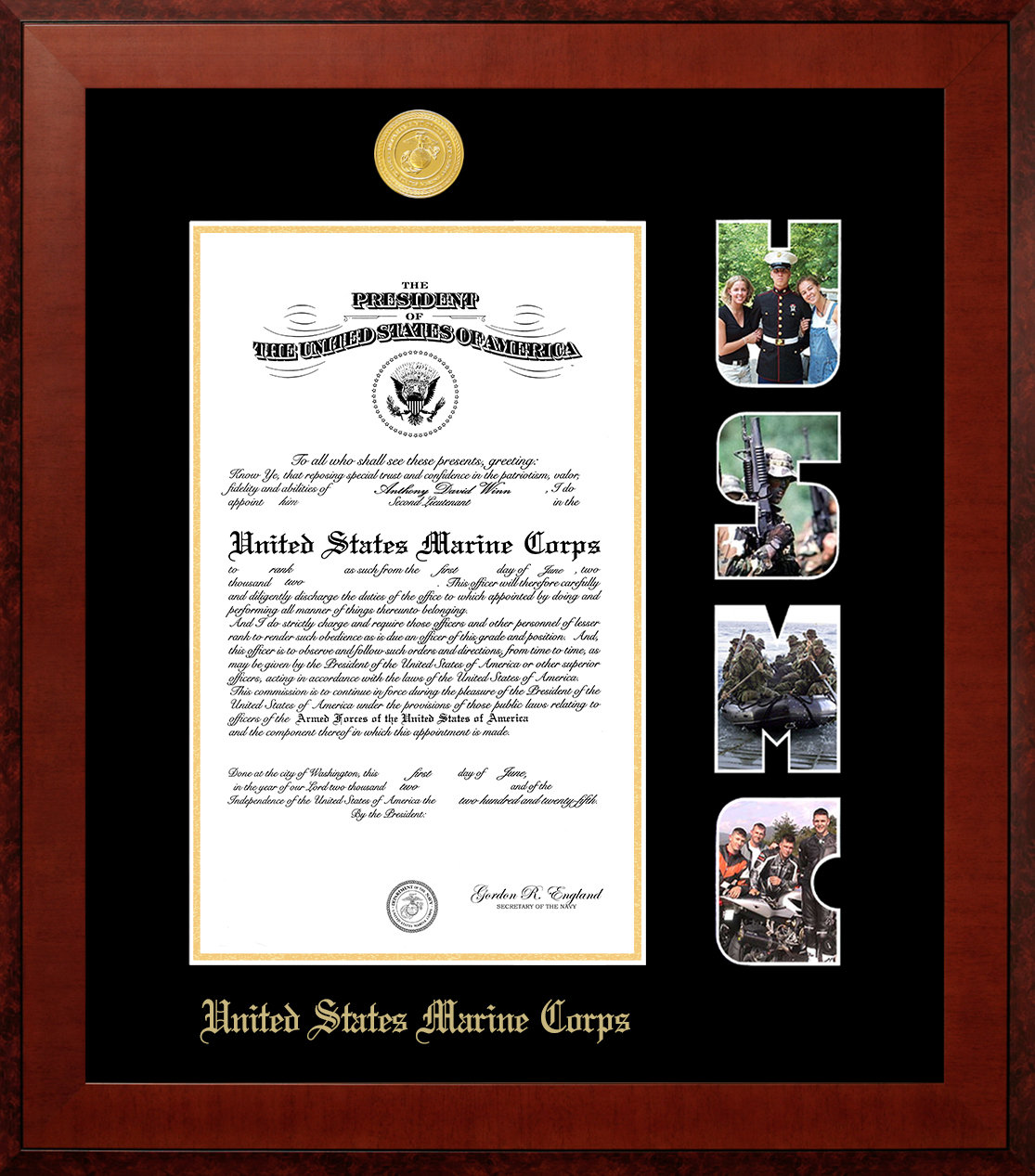Patriot Frames Marine Certificate Honor Picture Frame | Wayfair