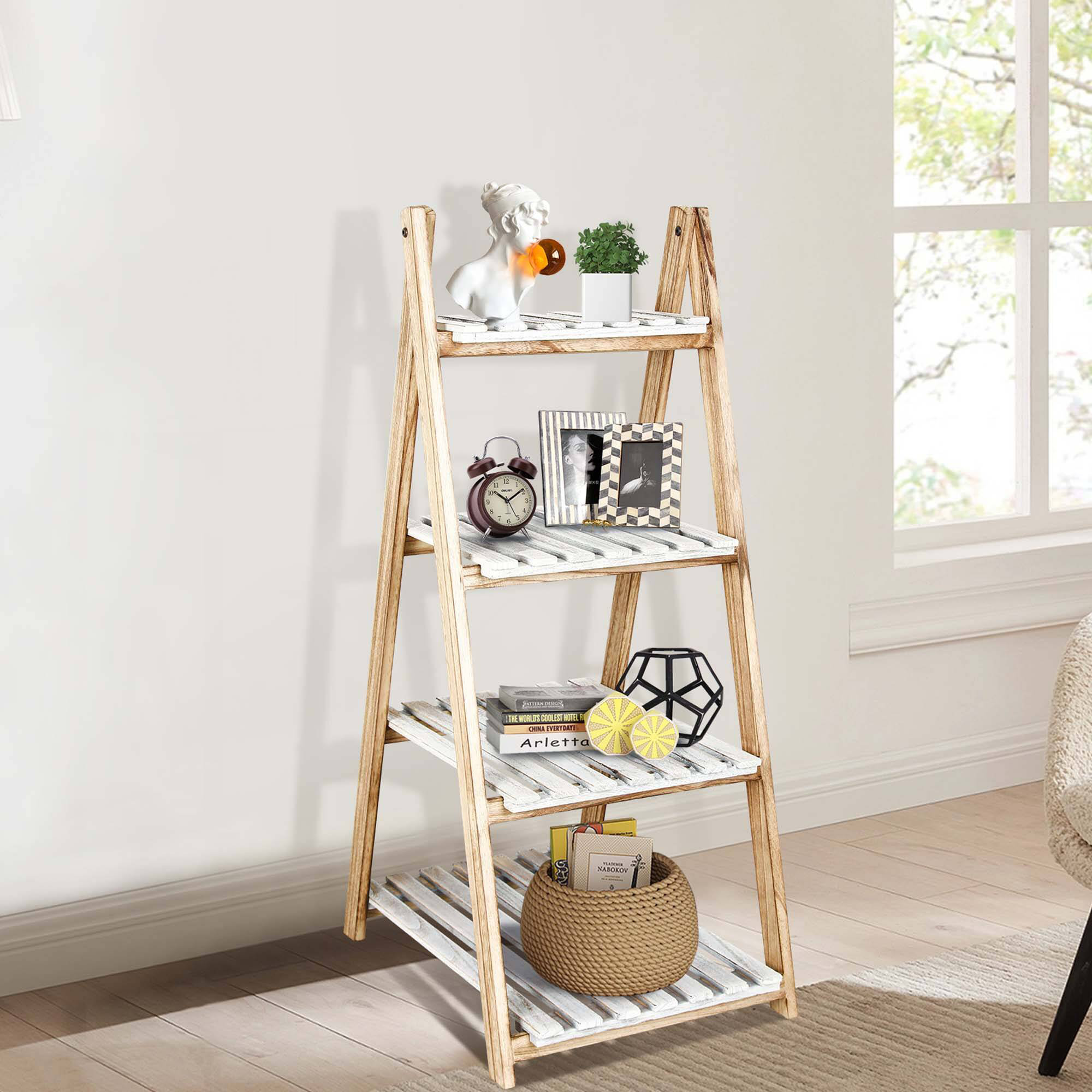 Rebrilliant Cothern 15" W Solid Wood Shelving Unit | Wayfair