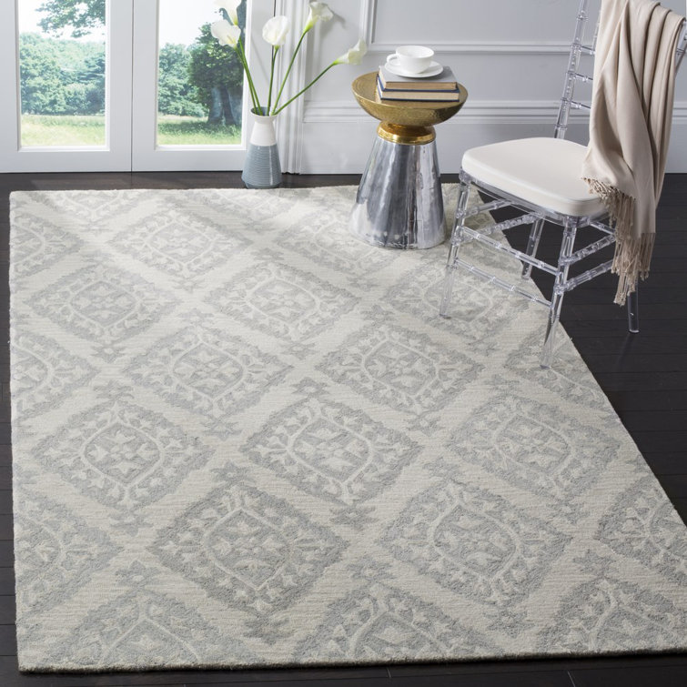 Charlton Home® Anik Hand Tufted Wool Geometric Rug & Reviews | Wayfair