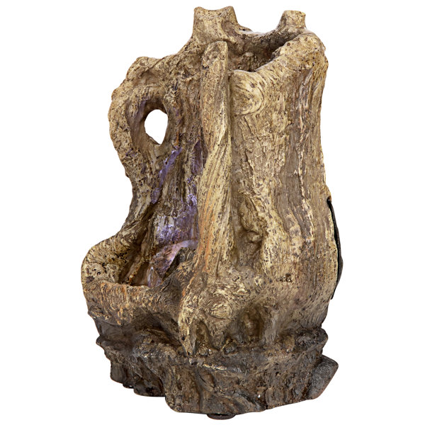 Millwood Pines Pendulum Point Cascading Garden Fountain with LED Lights ...