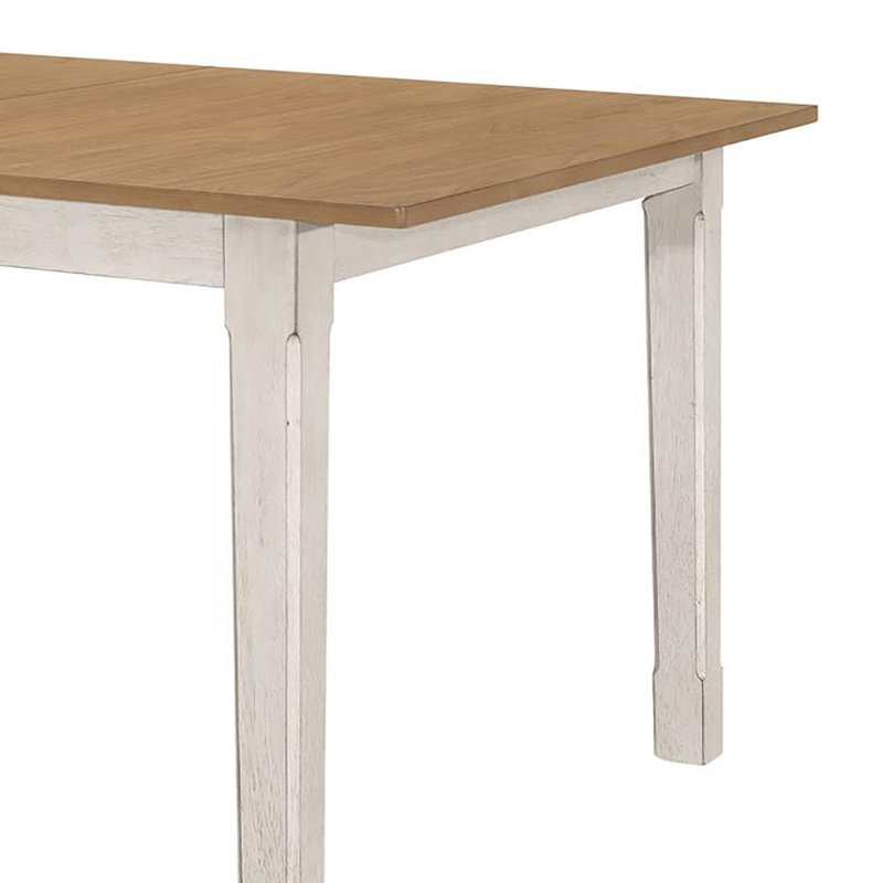 Red Barrel Studio® Lorik Rectangular Extendable Dining Table in Natural ...