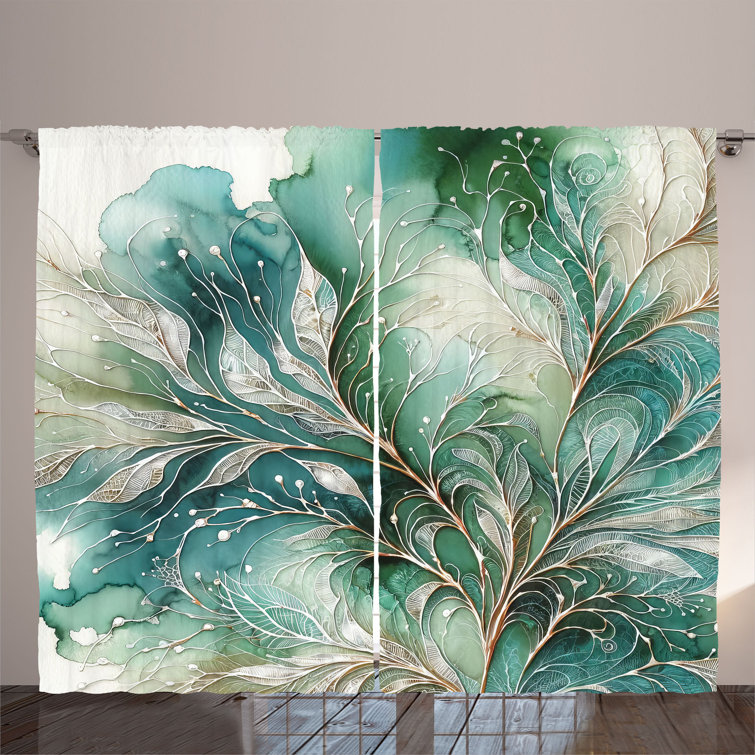 Red Barrel Studio® Himnish Polyester Semi Sheer Curtain Pair | Wayfair