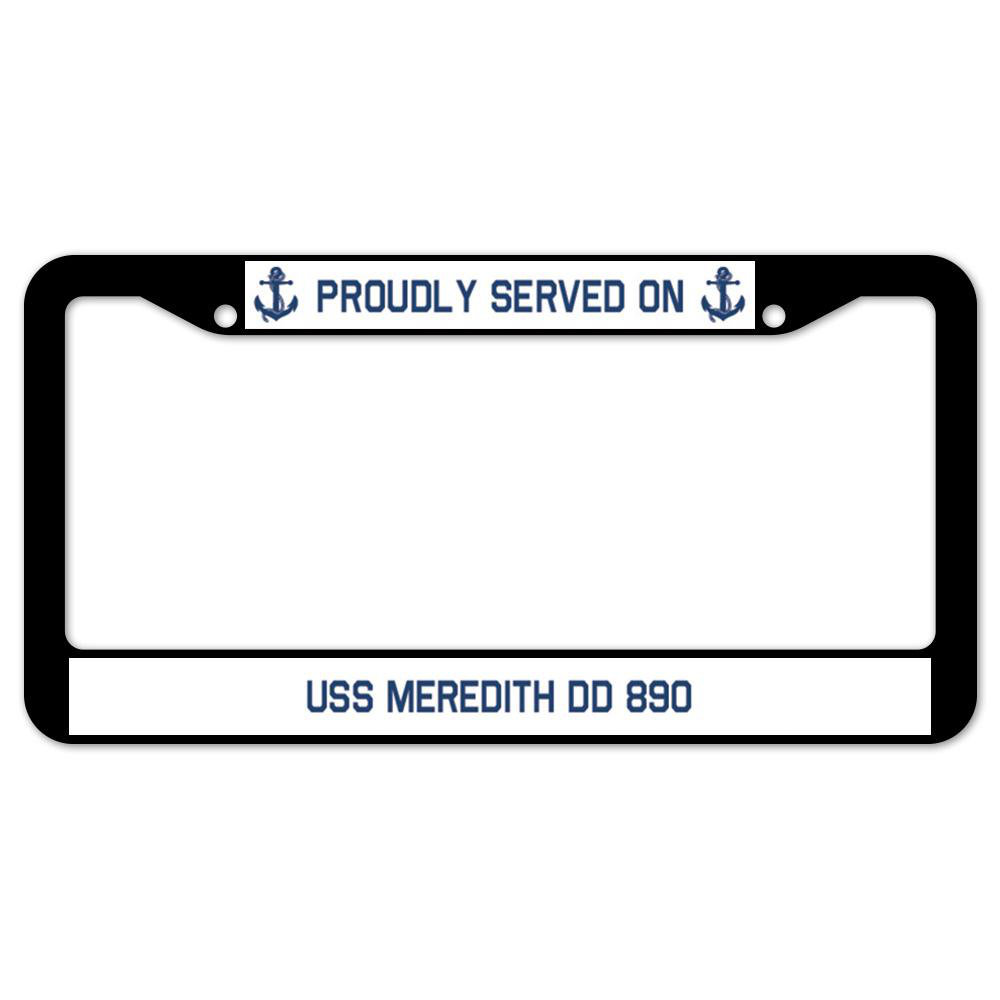 SignMission Proudly Served on USS MEREDITH DD 890 Plate Frame | Wayfair