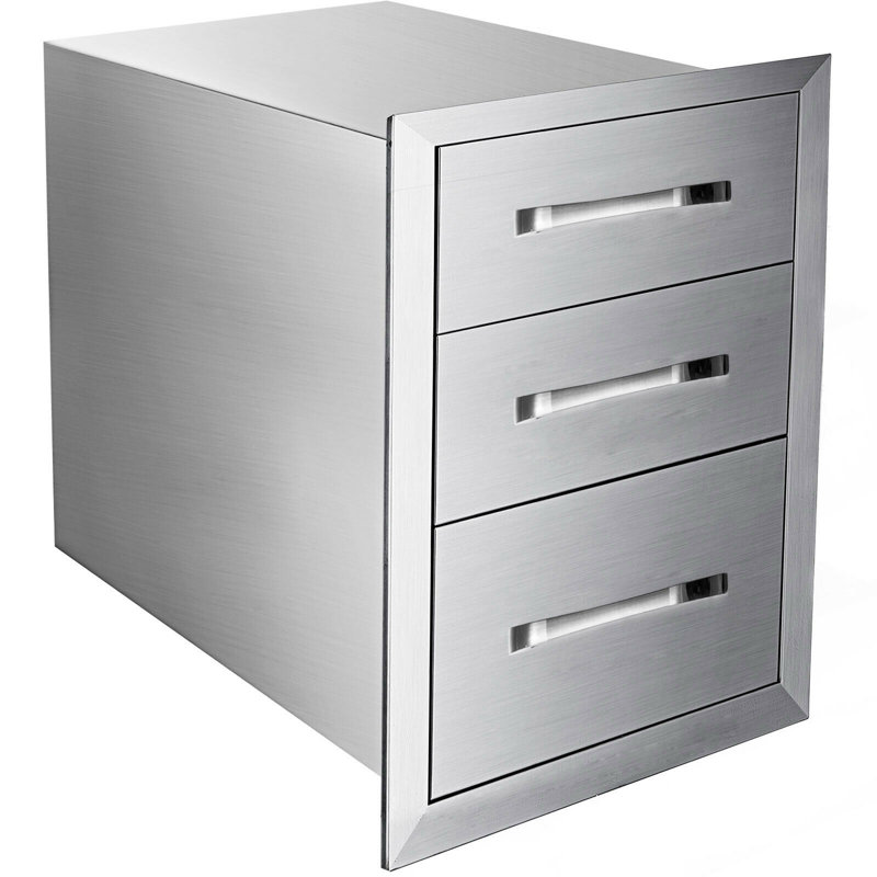 VEVOR 18'' Stainless Steel Drop In Drawers & Reviews | Wayfair