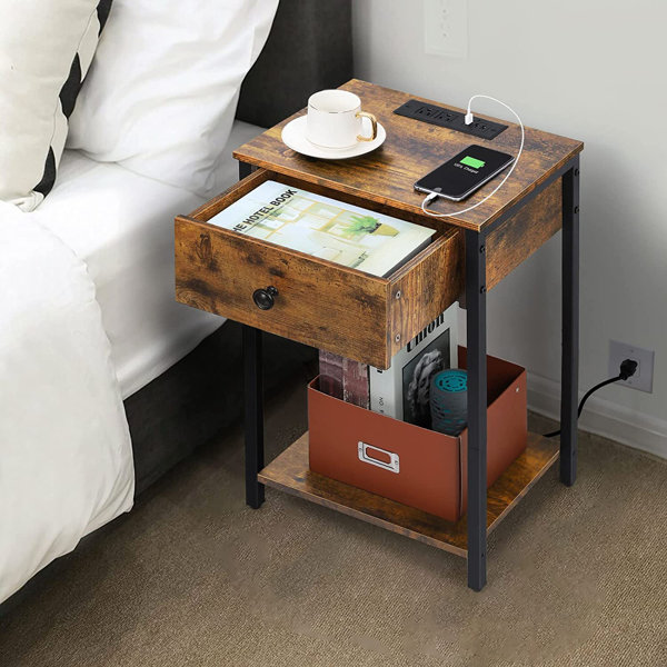 Trent Austin Design® Provenzano Metal Nightstand & Reviews | Wayfair