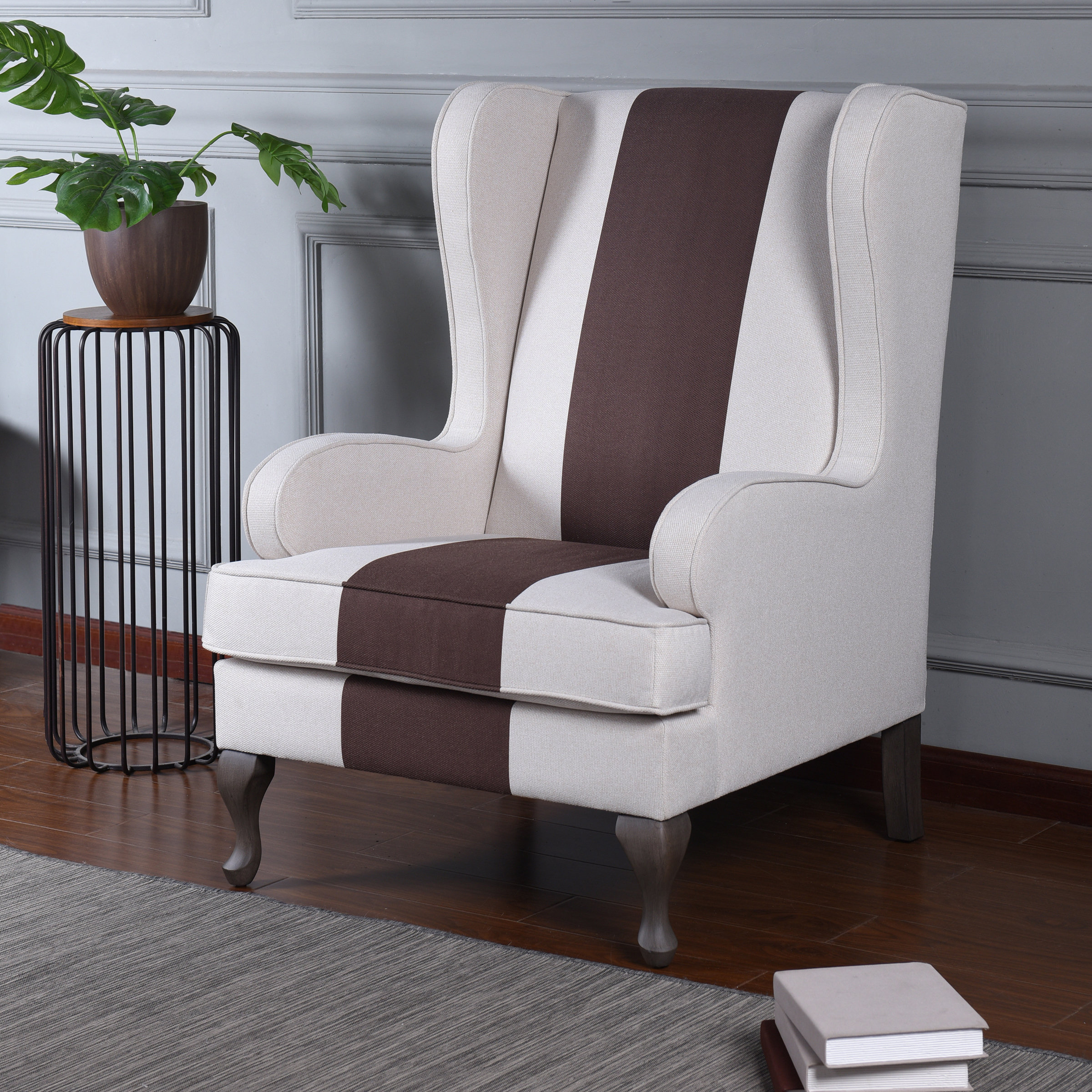 Lark Manor™ Aridai 36" W Linen Wingback Chair | Wayfair