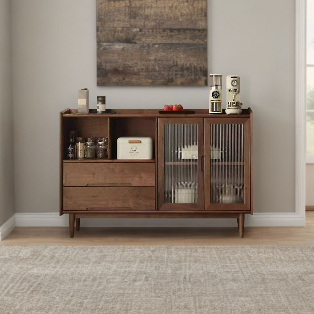 DineElegance.r Solid wood sideboard cabinet Simple lockers - Wayfair Canada
