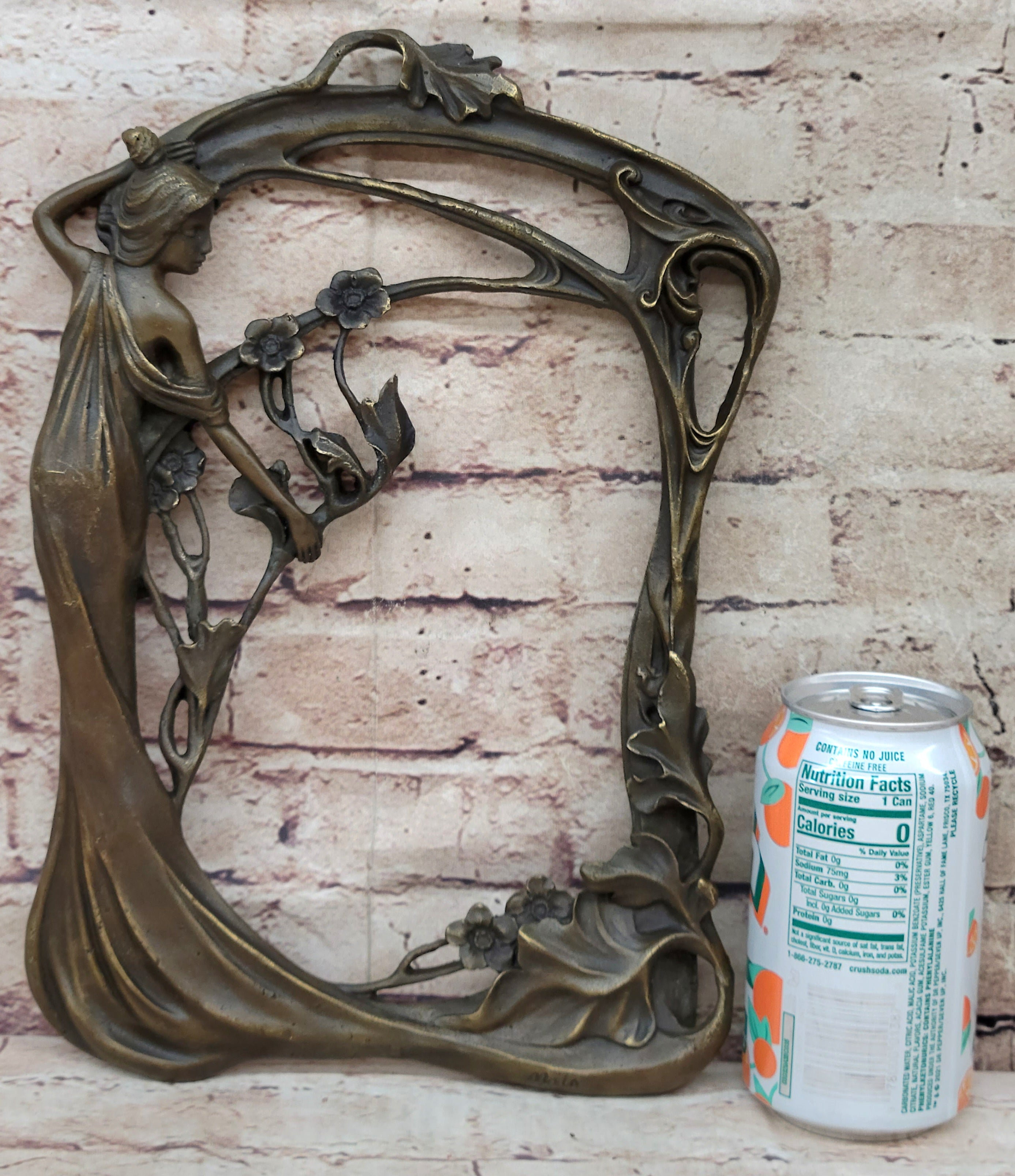 Canora Grey Tensley Handmade Bronze Metal Wall Art Frame Hanging ...