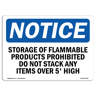 SignMission Storage of Flammable Products Prohibited Sign | Wayfair