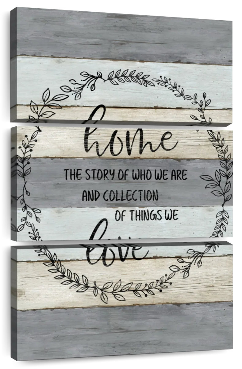 Trinx Kema Home Love Wreath Wall Sign | Wayfair