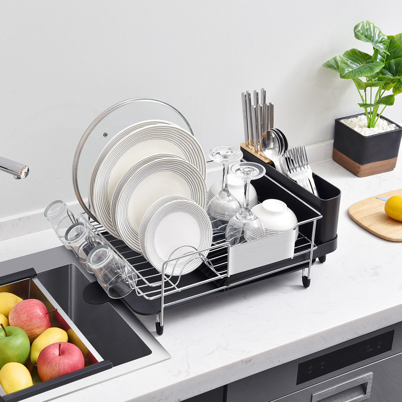 Crestone Expandable Stainless Steel Kitchen Dish Rack,Extra Large ...