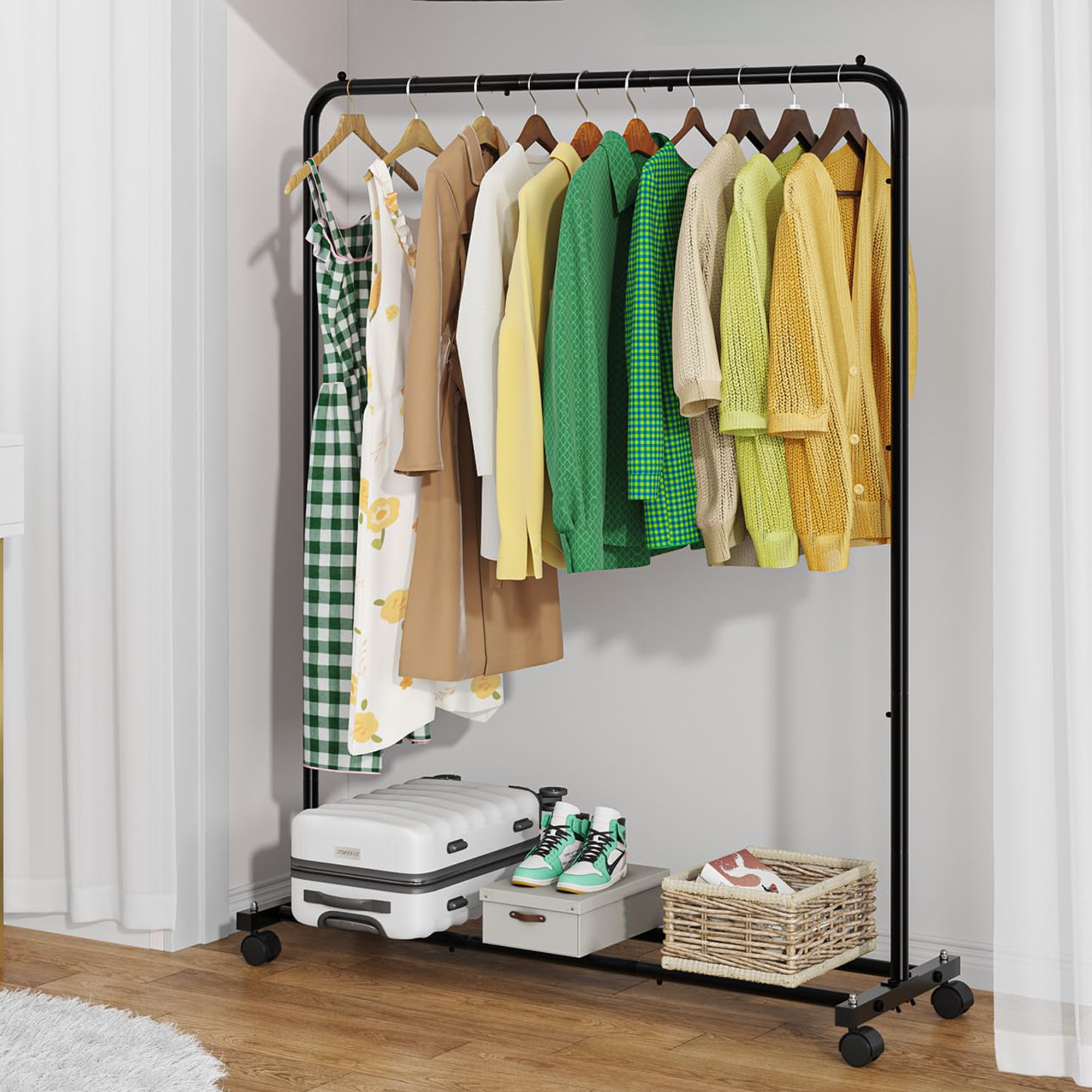 Rebrilliant Clothes storage rack with wheels - Wayfair Canada