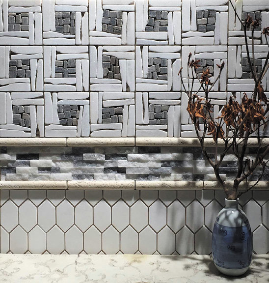 Intrend Tile Landscape Wonder 1" x 4" Aluminium Novelty Mosaic Wall ...