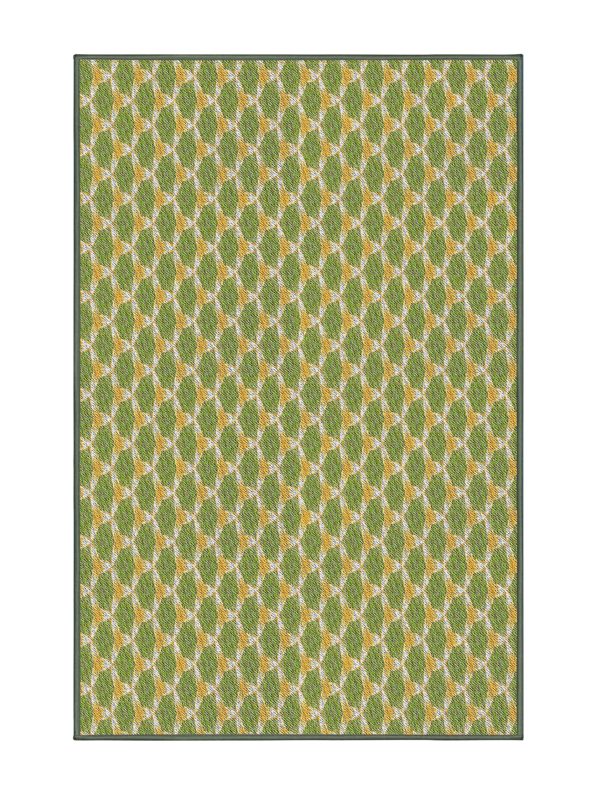 East Urban Home Power Loom Green/Yellow Rug - Wayfair Canada