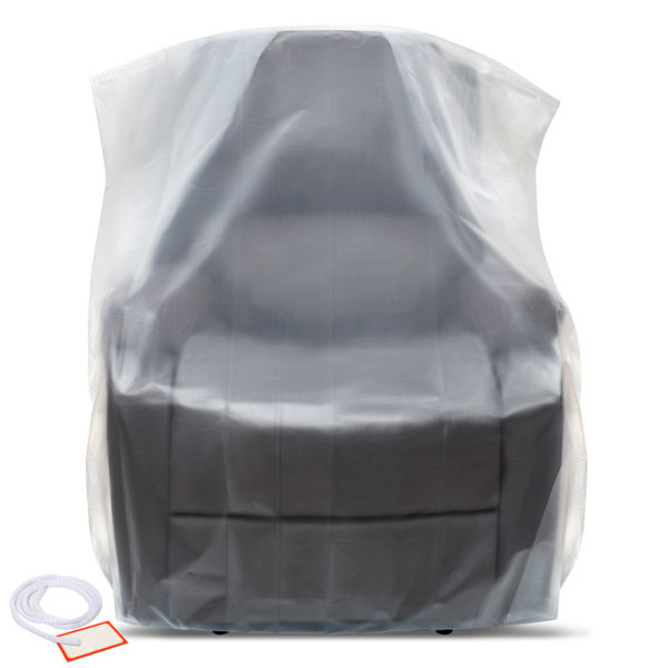 Symple Stuff Plastic Furniture Covers for Moving Storage - Heavy-Duty ...