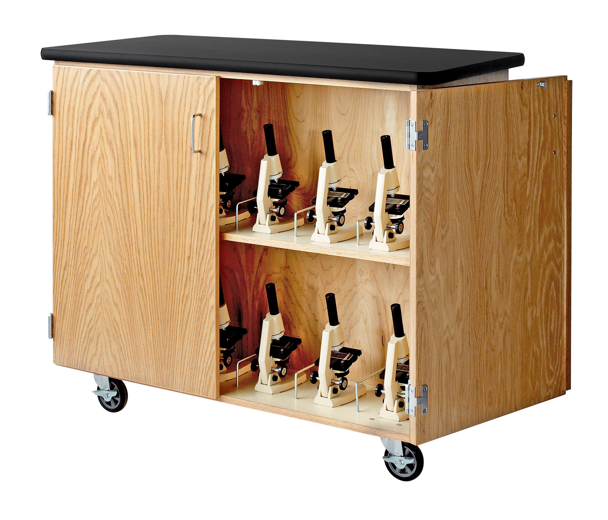 Diversified Woodcrafts Mobile Series Microscope Storage Cabinet ...