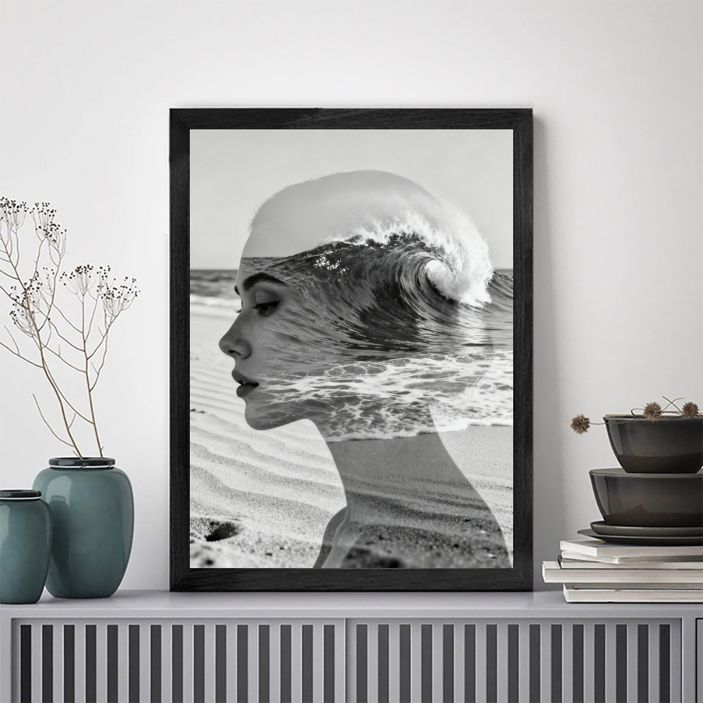 Winston Porter Black Framed Vintage Depth of Thought - Brain Fantasy ...