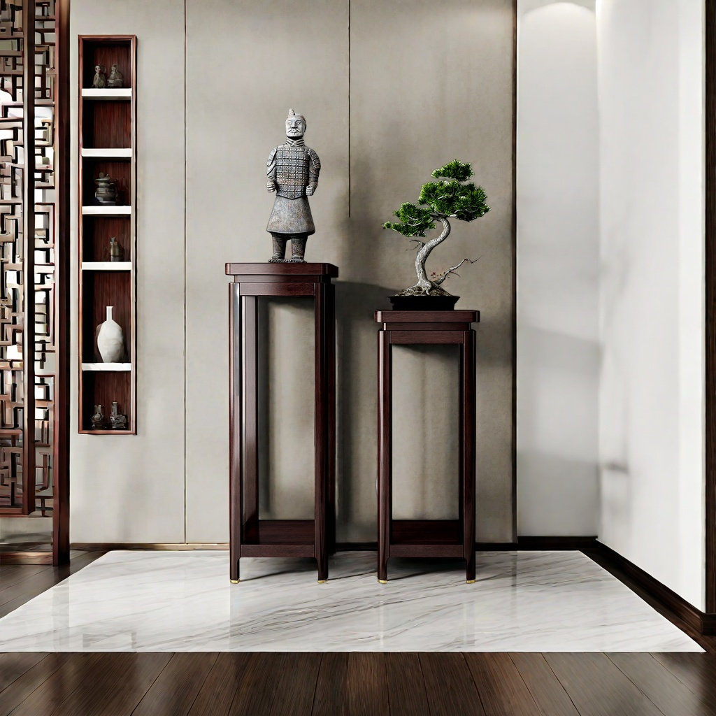 Zhang's SereneLodge Solid Wood Double - Layer Plant Stand | Wayfair