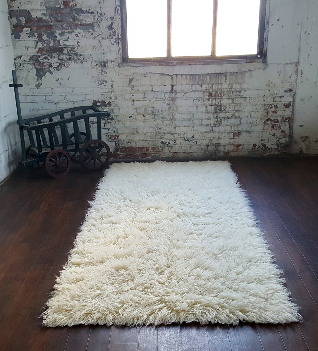Mercer41 Stylish Greek Flokati Rugs. Long 3" shag pile. Natural Wool ...