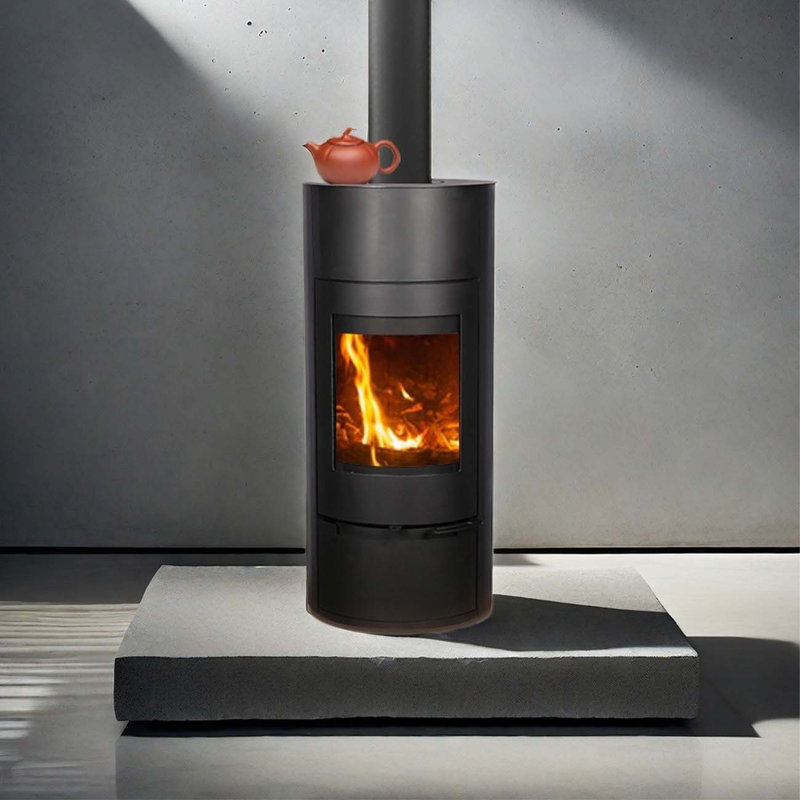Hart Enjoy life Cylindrical family wood-burning fireplace | Wayfair