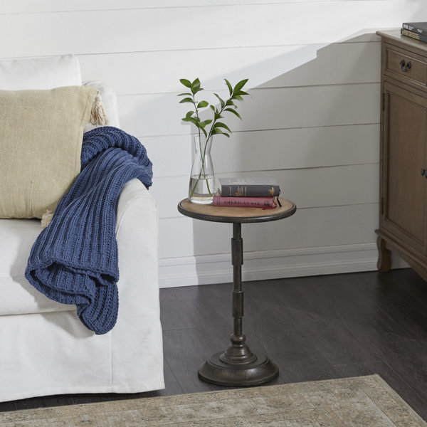 Steelside™ Garett Pedestal End Table & Reviews | Wayfair