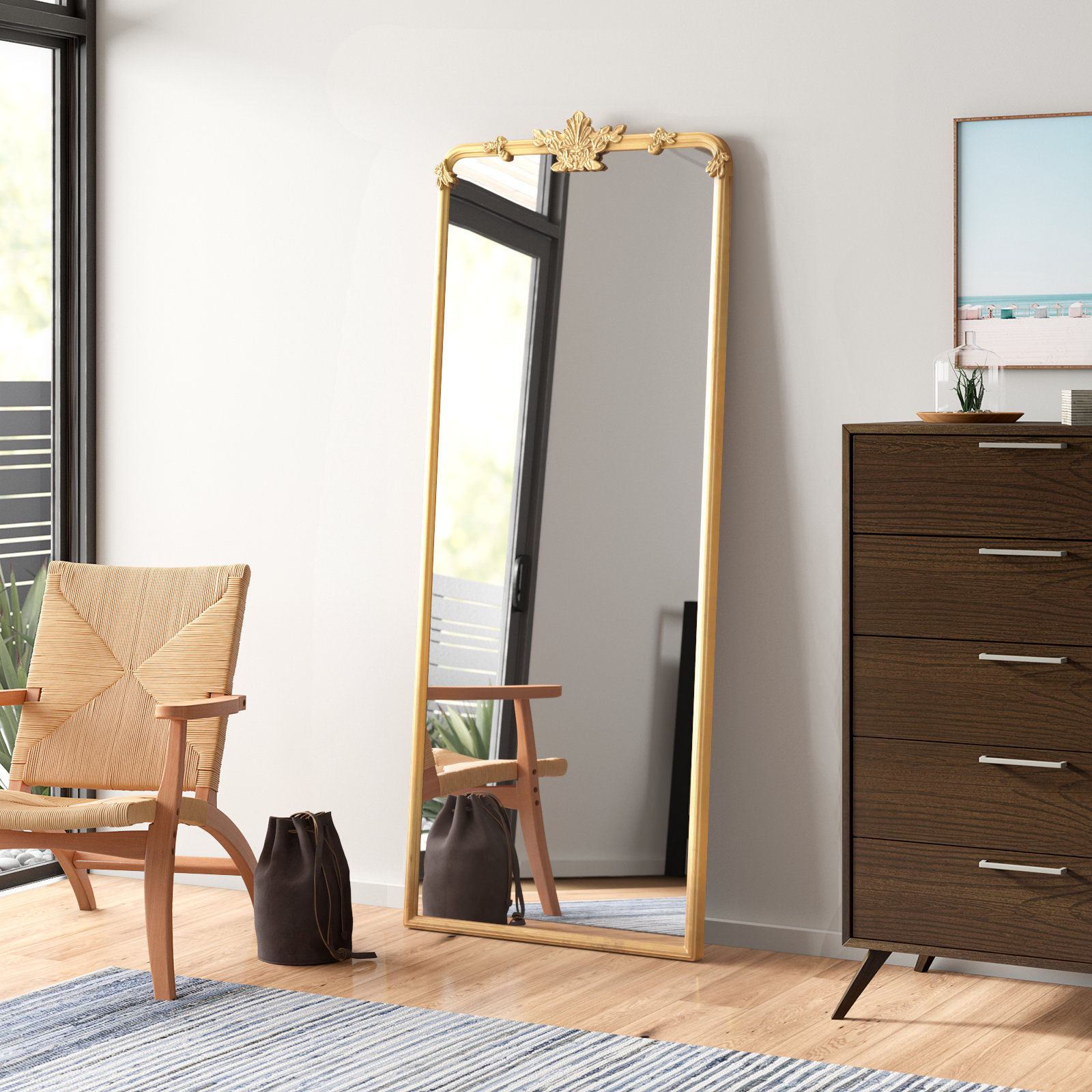 Willa Arlo™ Interiors Weside Distressed Full Length Mirror & Reviews ...