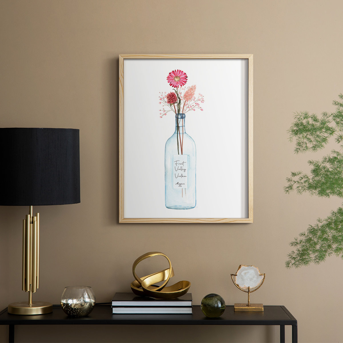 Ophelia & Co. Frost Valley Vodka Framed Print - Solid Wood | Wayfair