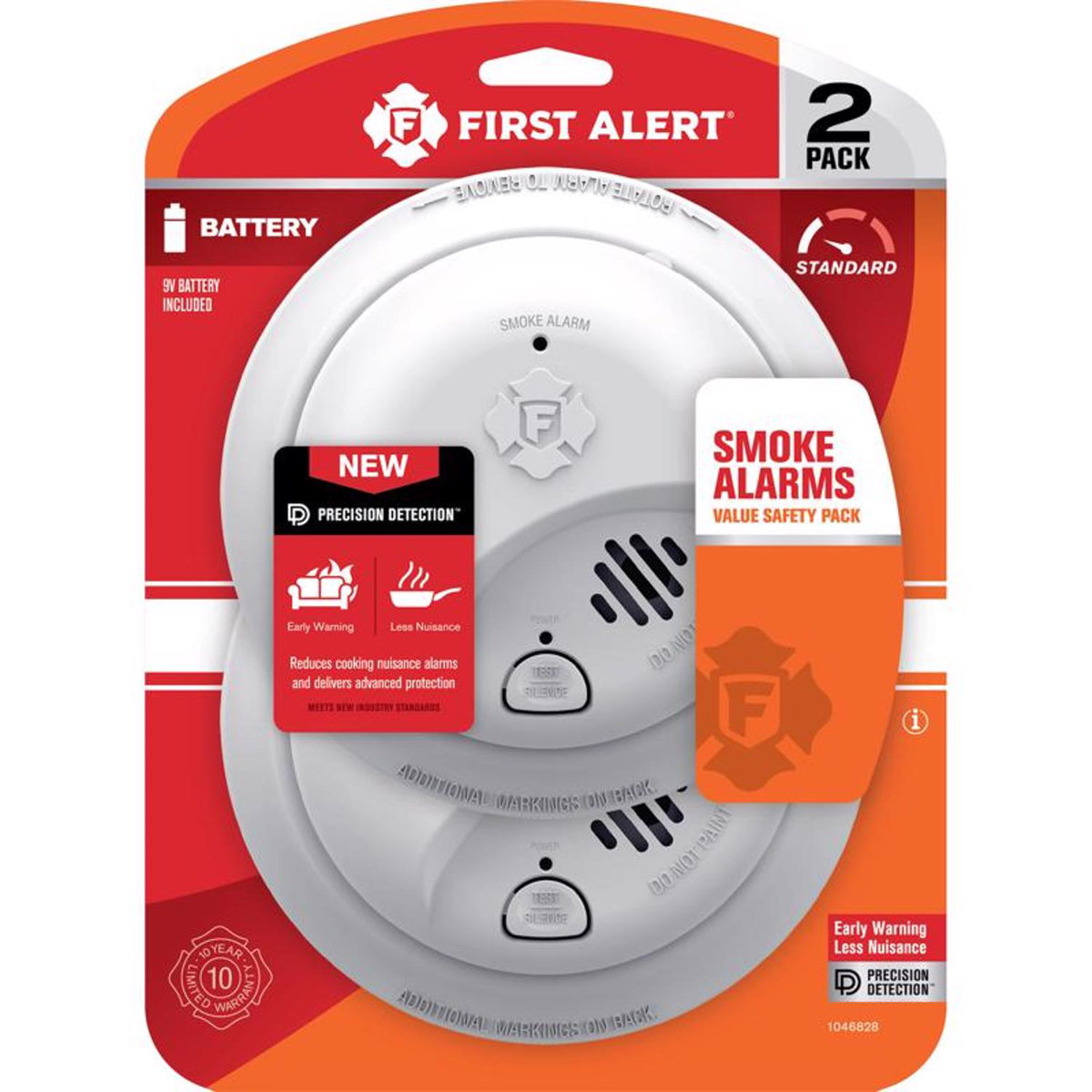First Alert 2 Pack Battery-Powered Ionization Smoke Detector 2 pk | Wayfair
